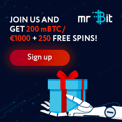 Mr Bit Casino Bonus And Review - 125% Up To €250 + 250 Free Spins