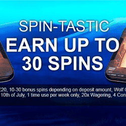 Spin-Tastic: Earn Up To 30 Spins | Cloud Casino