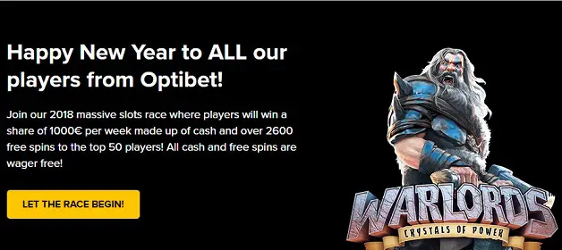 2020 Slots Races: Cash + Free Spins | Optibet Casino